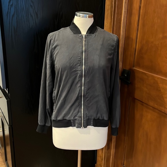 Side Stitch | Jackets & Coats | Side Stitch Rib Side Bomber Jacket Dark ...